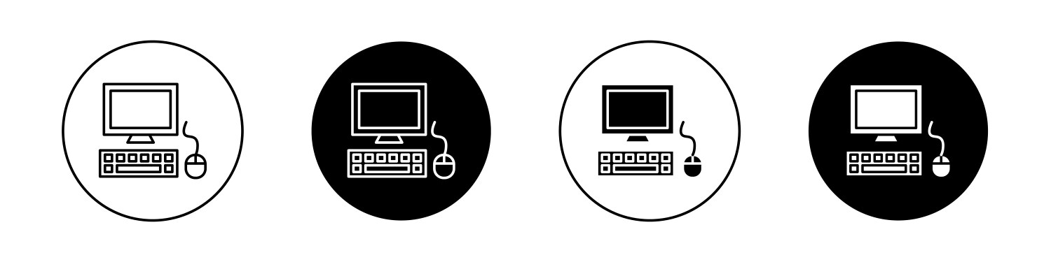 Computer screen icon Royalty Free Vector Image