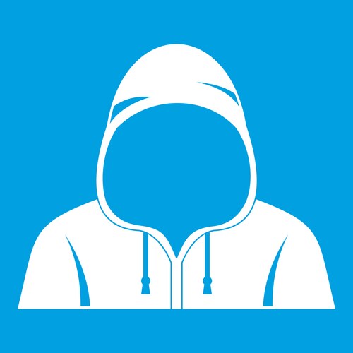 Hood icon simple style Royalty Free Vector Image