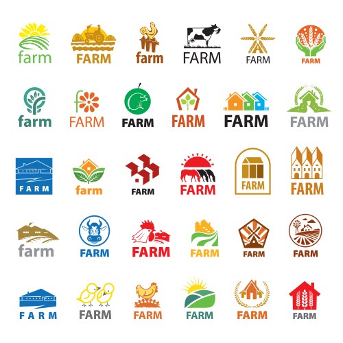 Agriculture farm infographic poster Royalty Free Vector