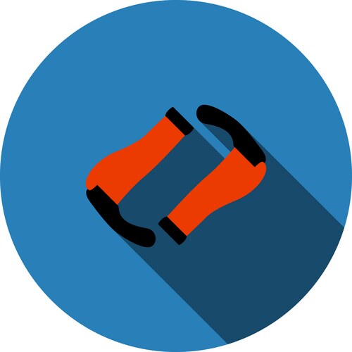 Bike grips icon Royalty Free Vector Image - VectorStock