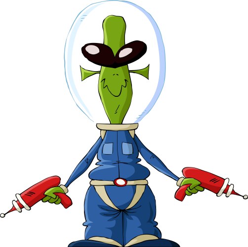 Fantasy character cartoon Royalty Free Vector Image