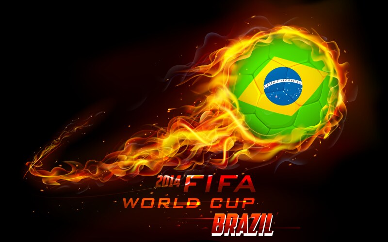 Fifa world cup banner Royalty Free Vector Image