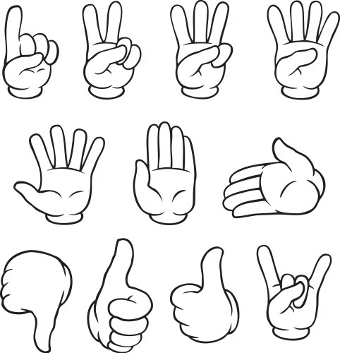 Cartoon Hand Pointing Vector Images (over 29,000)