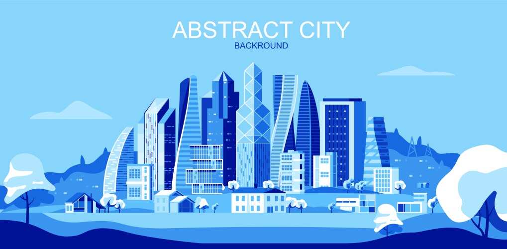 Simple City Landscape Vector Images (over 7,600)