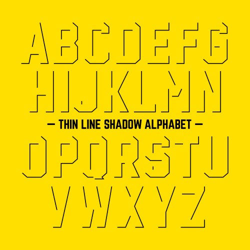 Alphabet Shadow Vector Images (over 25,000)