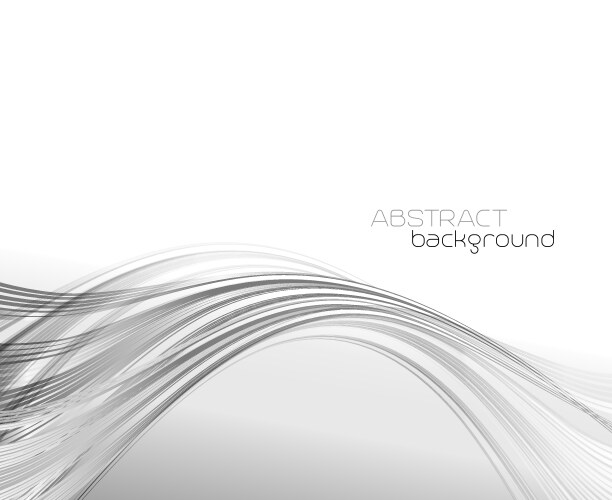 Abstract background with gray waves Royalty Free Vector