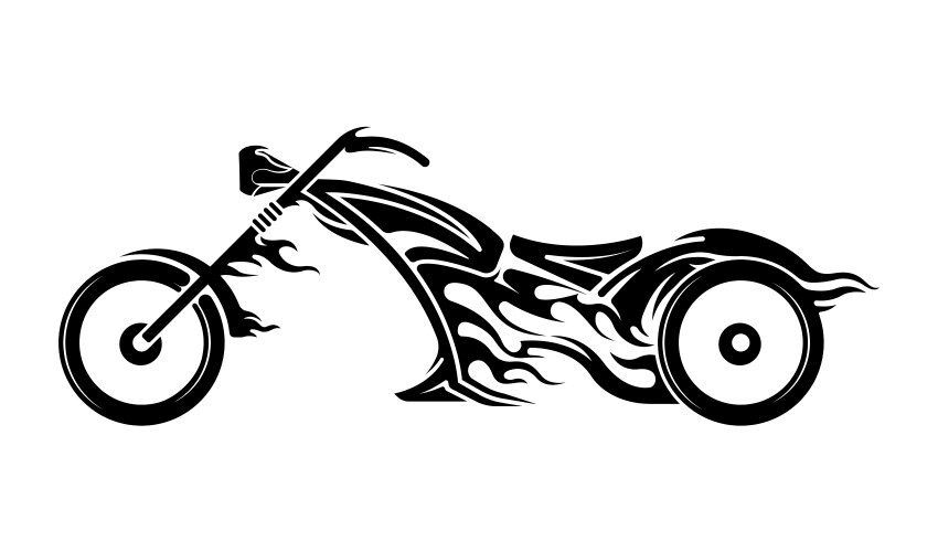 Motorcycle tribal Royalty Free Vector Image - VectorStock