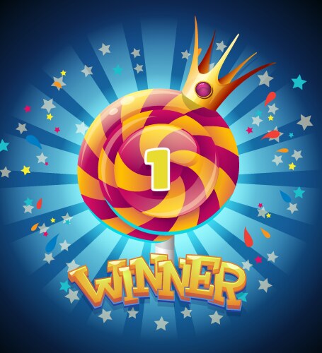 Example of window in a computer game rewards Vector Image