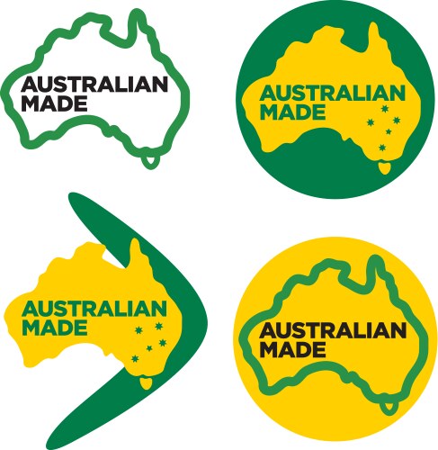 Australia logo design Royalty Free Vector Image