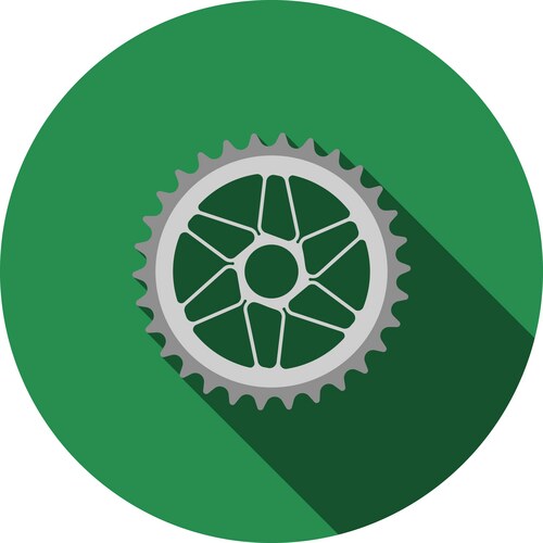 Bike gear star icon Royalty Free Vector Image - VectorStock