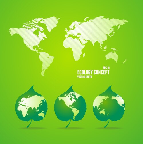 Abstract binary code background with world map Vector Image