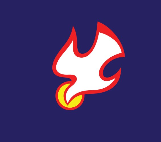 Fire holy spirit Royalty Free Vector Image - VectorStock