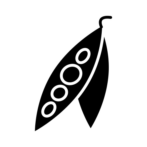 Peapod icon isolated on white background Vector Image