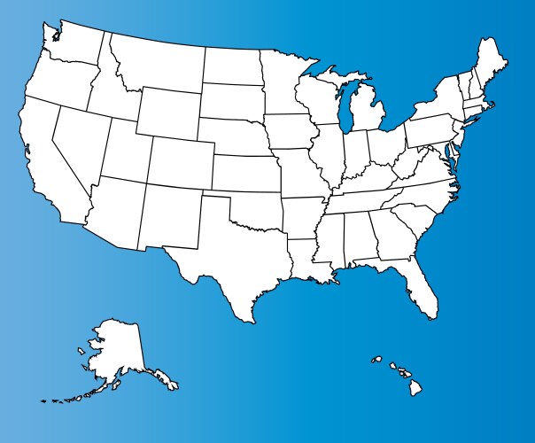 United States Map Outline Vector Images (over 30,000)