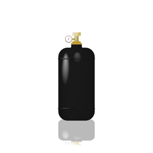 Nitrous oxide cylinder icon on white background Vector Image