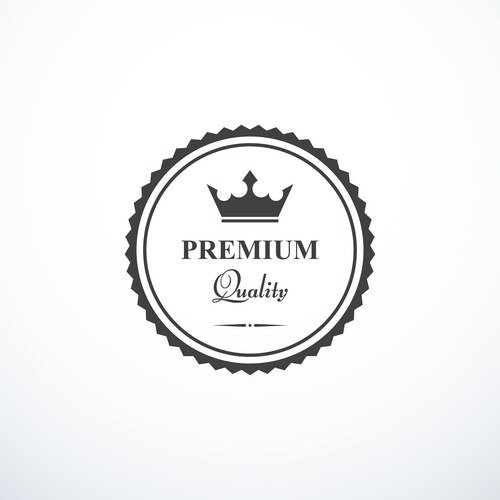 Premium quality label or sticker Royalty Free Vector Image