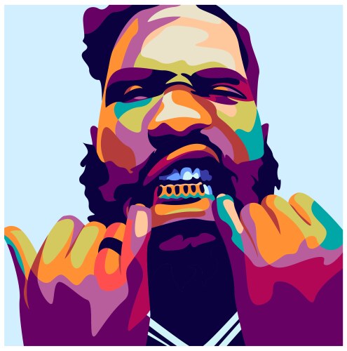 Robbie williams pop art Royalty Free Vector Image