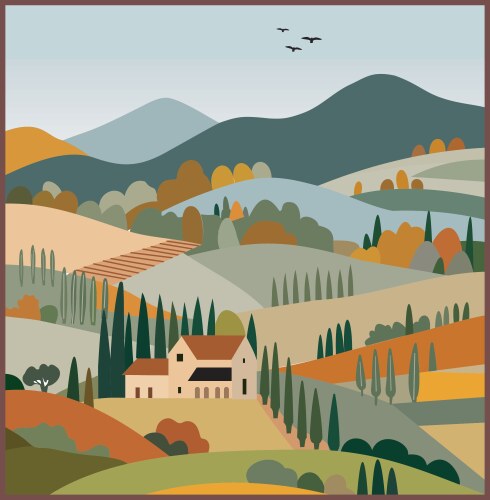 Rolling Hills Farm Vector Images (over 250)