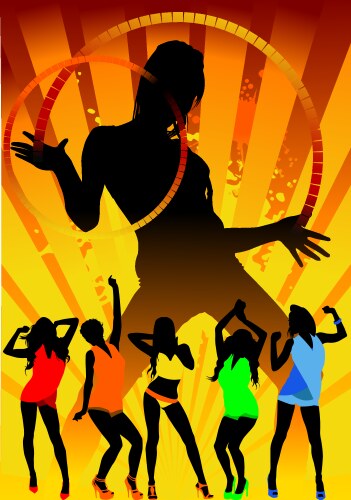 Thiruvathiraa traditional dance from kerala Vector Image