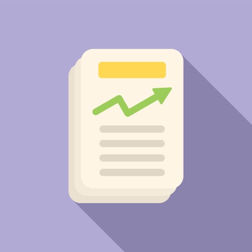 Report folder icon flat computer data Royalty Free Vector Report folder icon flat computer data Royalty Free Vector