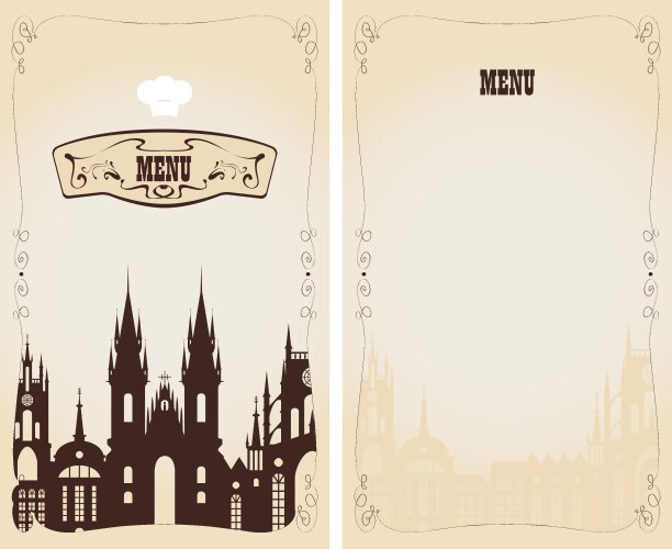 Retro menu Royalty Free Vector Image - VectorStock