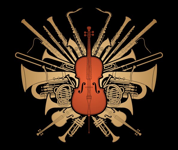 Orchestra Silhouette Vector Images (over 9,200)