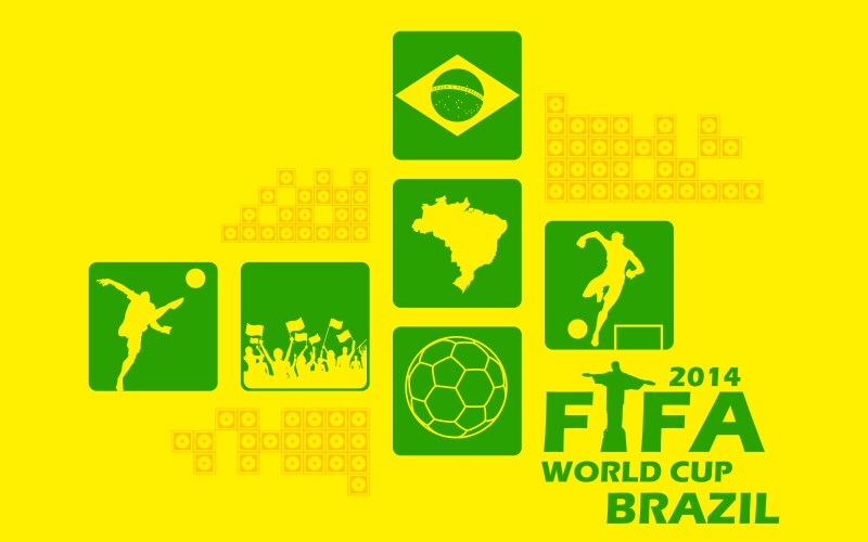 Fifa 2014 Logo Vector Brazil 2014 Football Worldcup Flags Free Vector