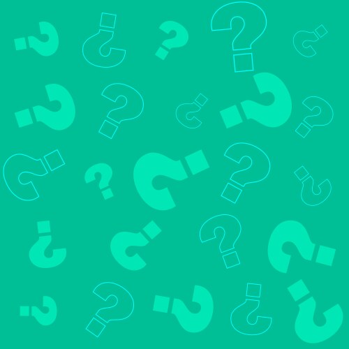 Cartoon style question mark symbol background Vector Image