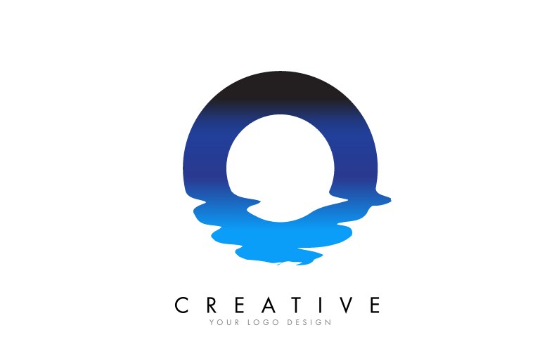 Stylized water splash Royalty Free Vector Image