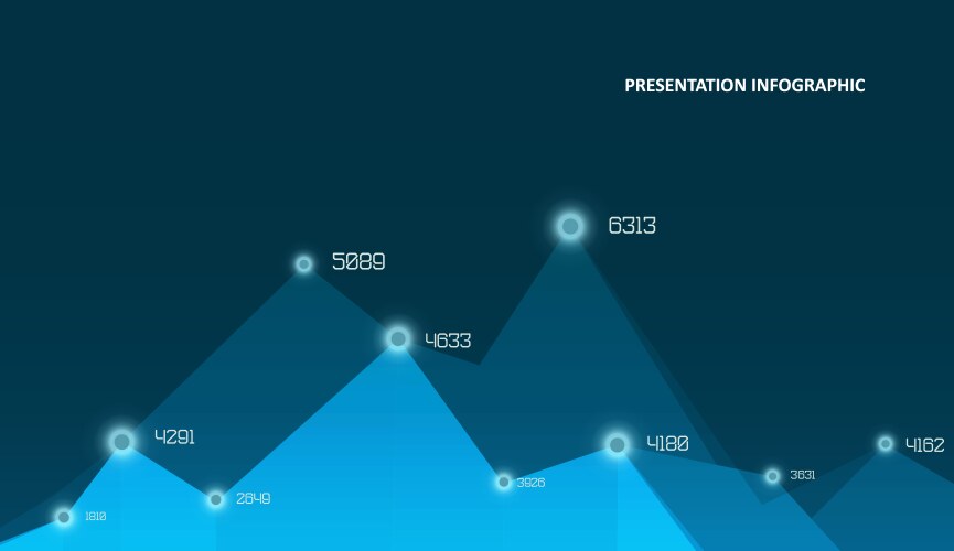 Abstract data transmission visualization Vector Image