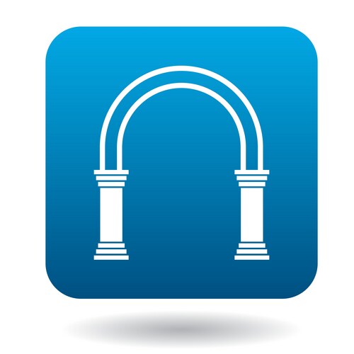 Classical white arch Royalty Free Vector Image