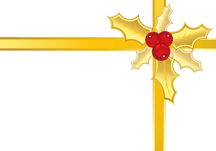 Ribbon and bells template Royalty Free Vector Image