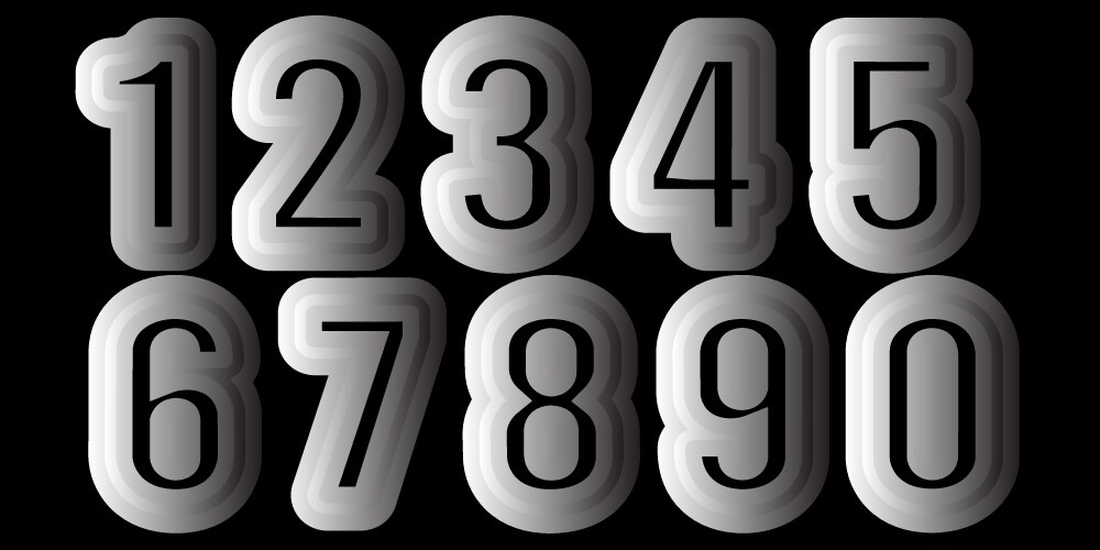 Numbers Royalty Free Vector Image - VectorStock