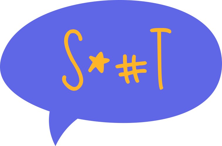 Angry word speech bubble Royalty Free Vector Image