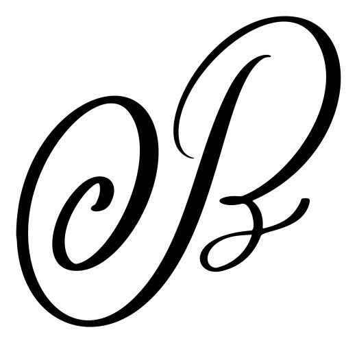 Hand drawn calligraphy letter b script Royalty Free Vector