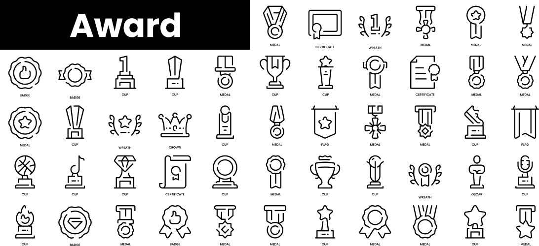 Set of outline russia icons minimalist thin Vector Image