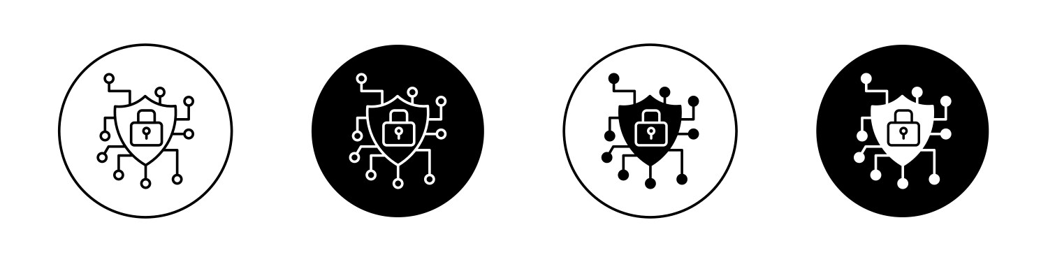 Cyber security icon Royalty Free Vector Image - VectorStock