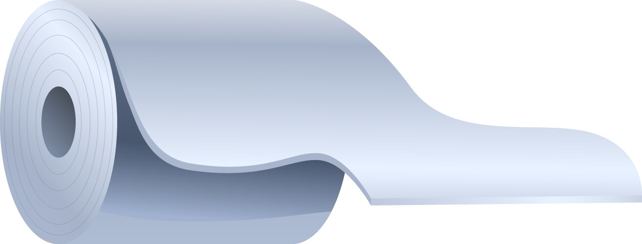 Blank rolled paper isolated on white Royalty Free Vector