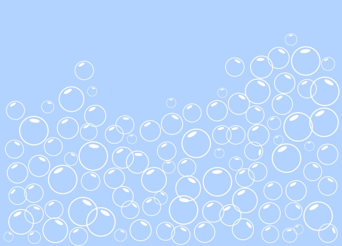 Bubble pattern background water and soap Vector Image