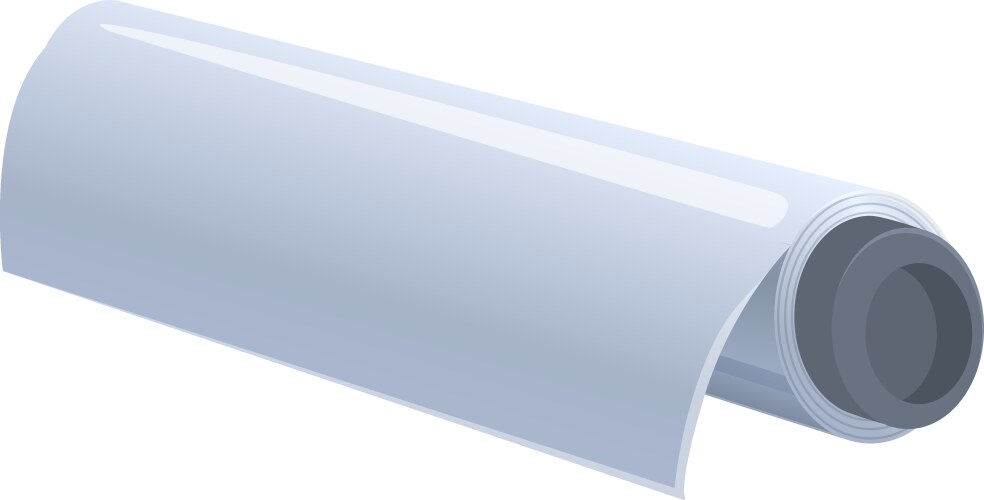 Blank white paper roll icon Royalty Free Vector Image