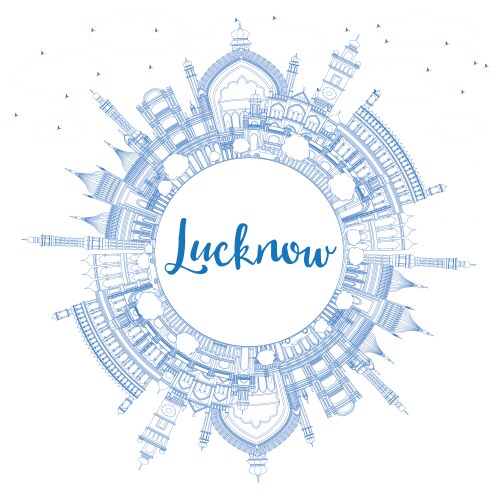 Lucknow City Skyline Vector Images (59)