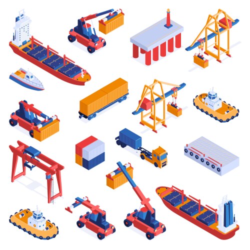 Container Terminal Vector Images (over 3,500)