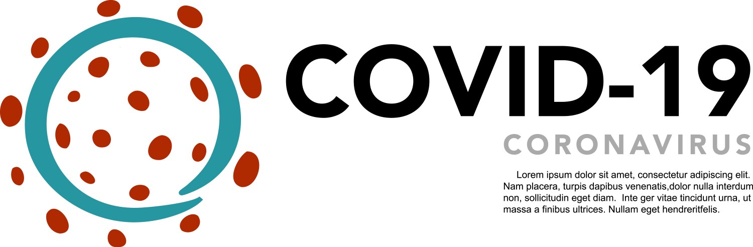 Sign caution coronavirus stop banner Royalty Free Vector