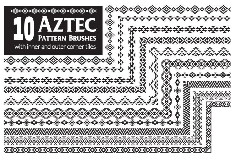 Aztec mexican seamless pattern Royalty Free Vector Image