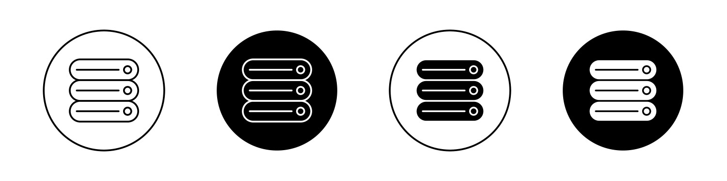 Database icon Royalty Free Vector Image - VectorStock