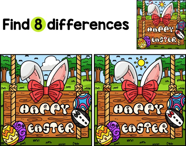 Christian jesus palm sunday find the differences Vector Image