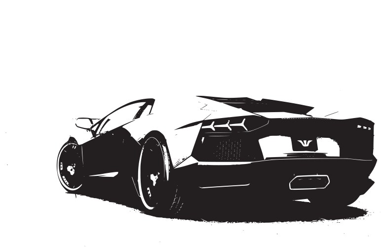 Lamborghini aventador lp 780 Royalty Free Vector Image