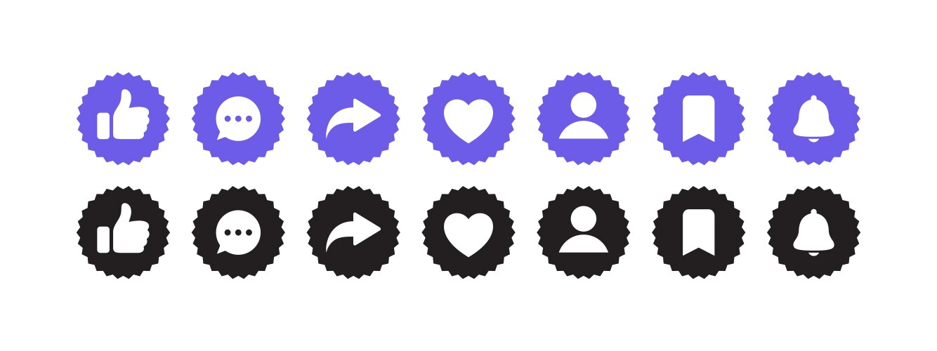 Like Comment Share Icons Vector Images (over 6,600)