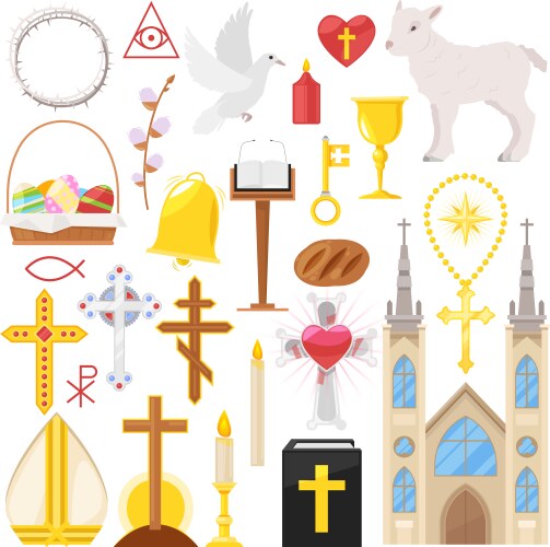 Traditional christian catholic faith church Vector Image