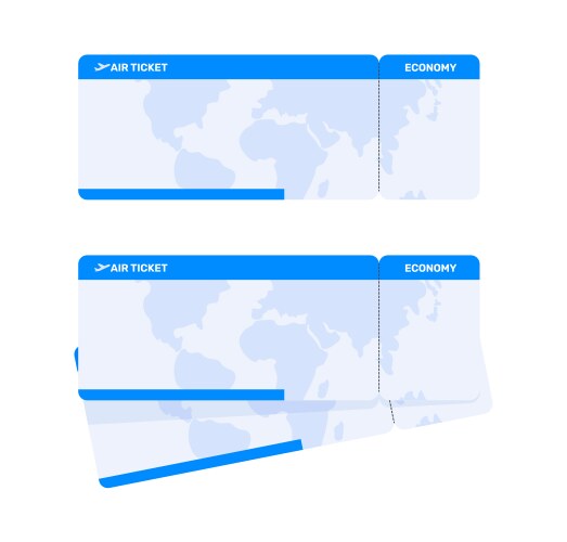 Boarding pass tickets airplane fly Royalty Free Vector Image